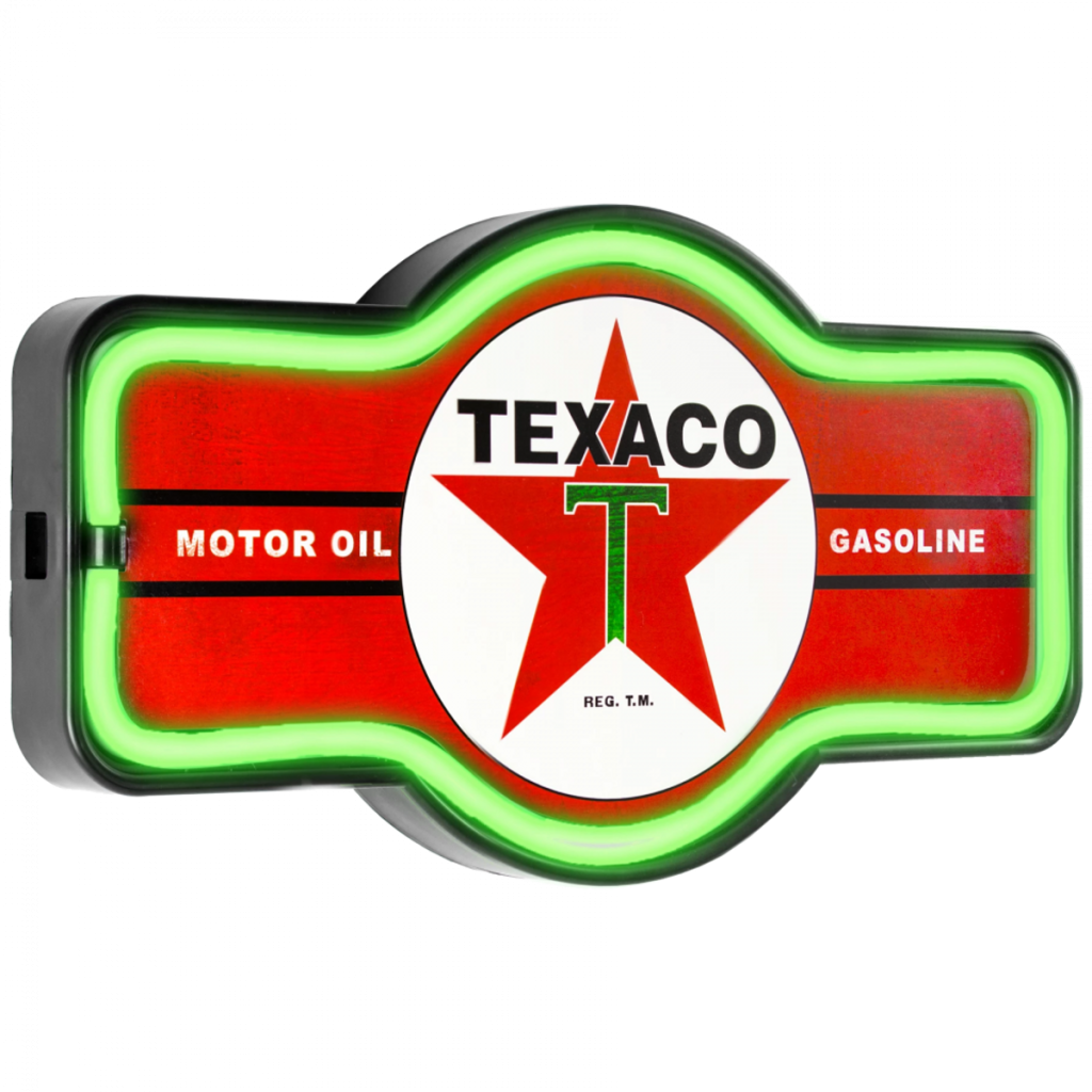 Texaco Red Logo LED Tube skilt | Pynt og pryd